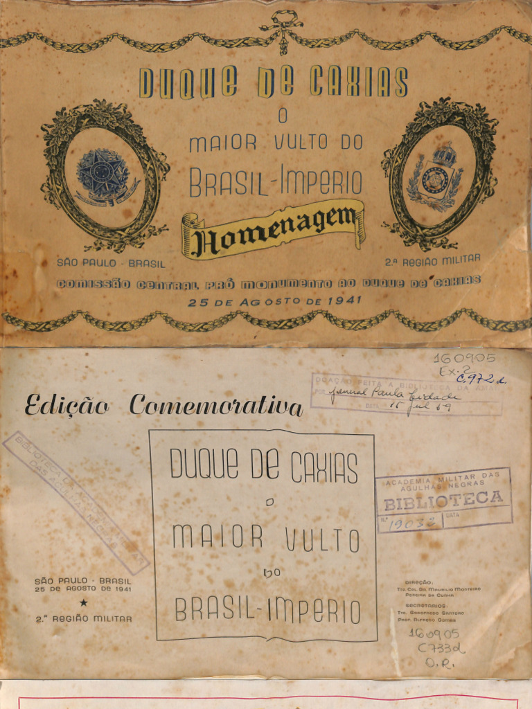 Duque de Caxias o Maior Vulto Do Brasil - Imperio (Homenagem) 1941 | PDF