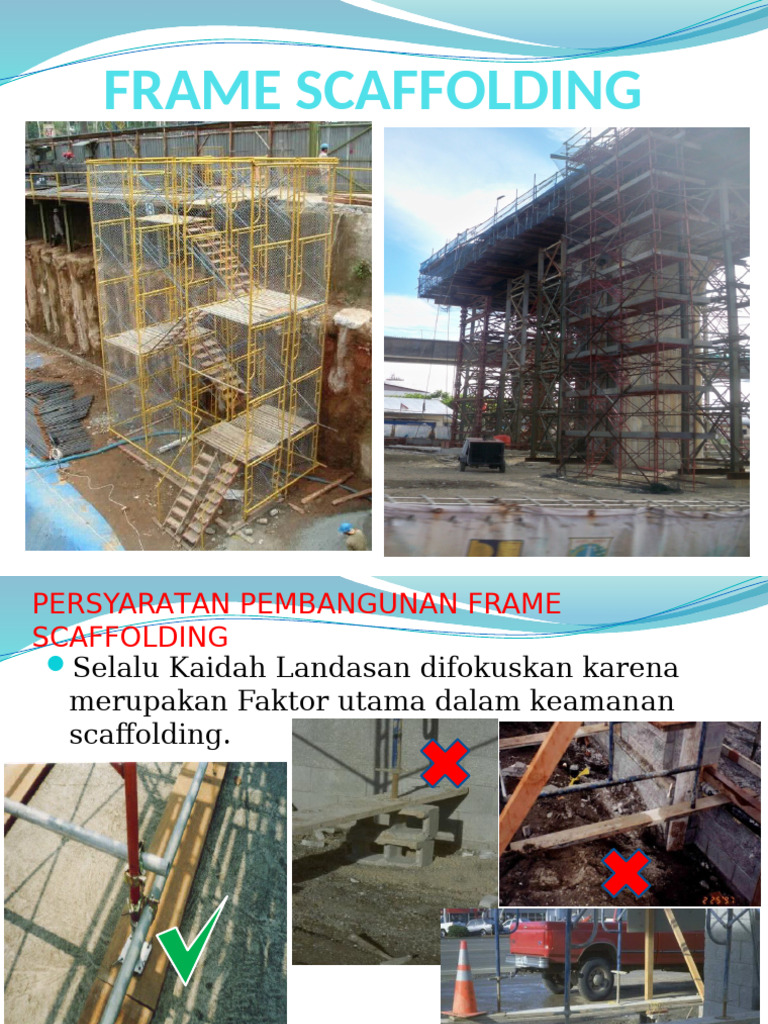 Membangun Frame Scaffolding | PDF