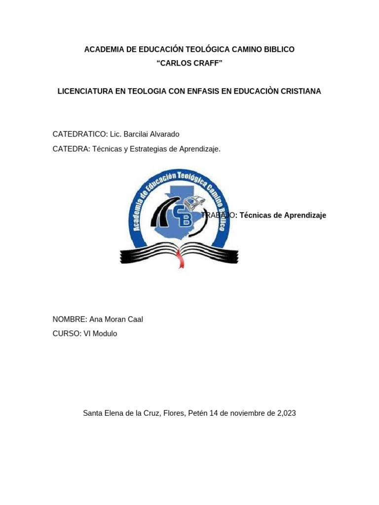 Ana Moran Tecnicas | PDF | David | Víspera