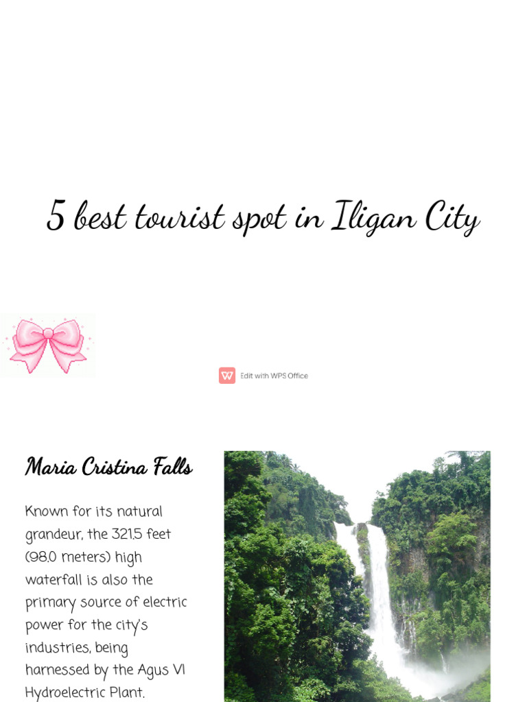 Top 5 Tourist Spots in Iligan City | PDF