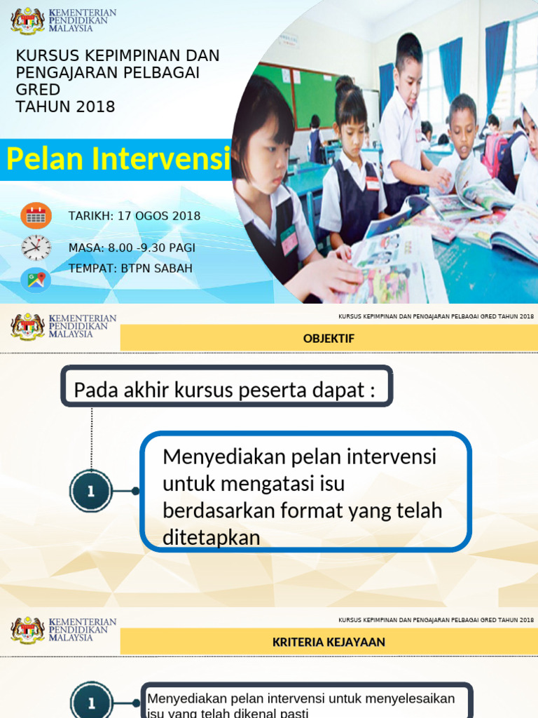 Slaid Pelan Intervensi Dan OPPM 16082018 | PDF