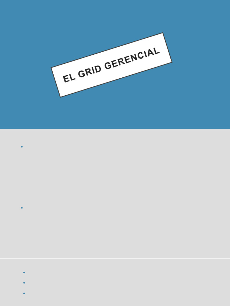 El Grid Gerencial | PDF | Liderazgo | Economias