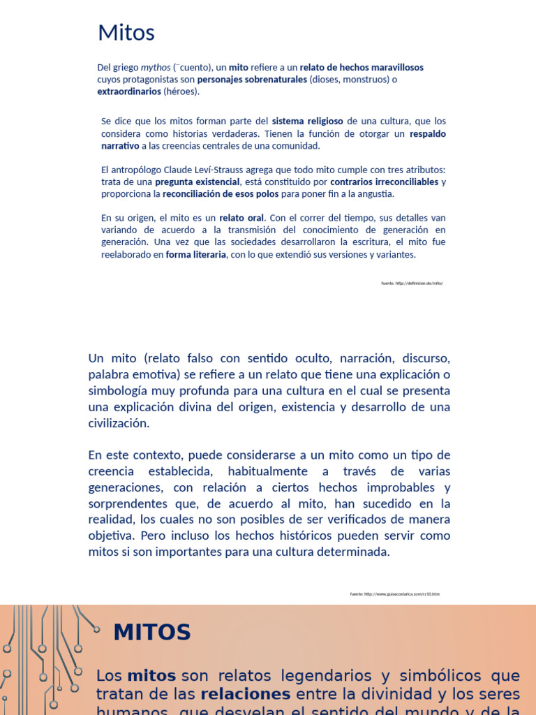 Mitos Definición 23 | PDF | Creencia religiosa y doctrina