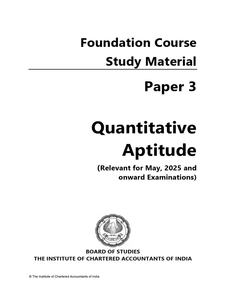 Quantitative Aptitude | PDF | Mean | Function (Mathematics)