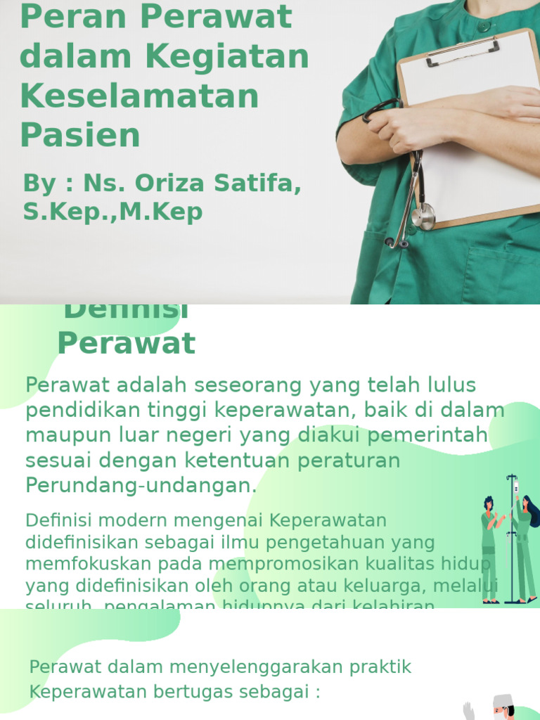 Peran Perawat Patient Safety | PDF