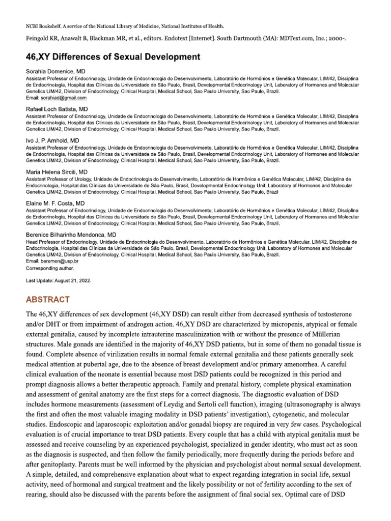 46 XY DSD | PDF