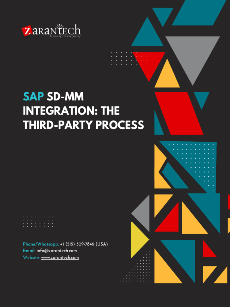 SAP SD-MM Integration - The Third-Party Process | PDF | Invoice | Business