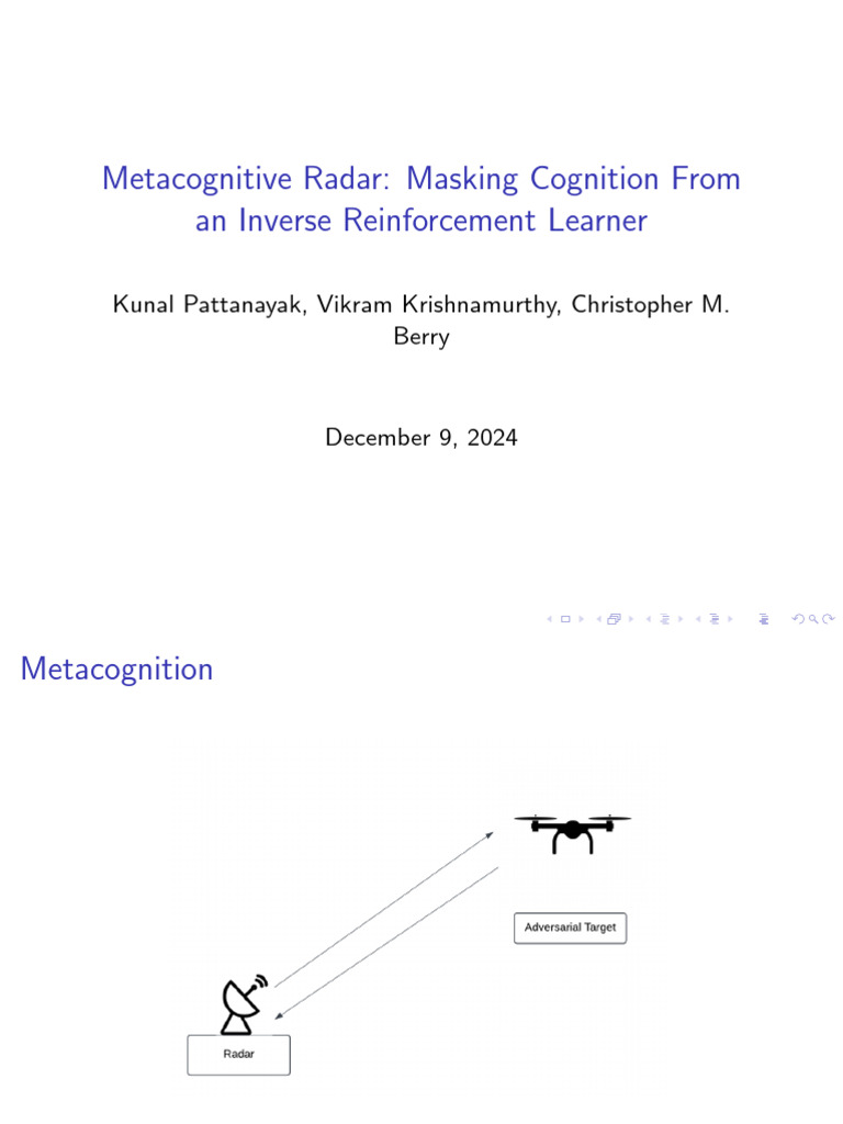 Metacognition | PDF | Radar | Algorithms