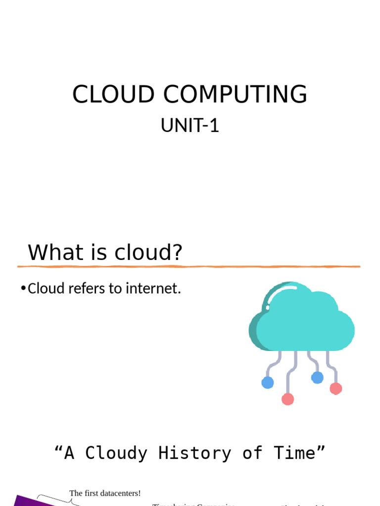 CLOUD COMPUTING_UNIT1 | PDF | Cloud Computing | Software As A Service