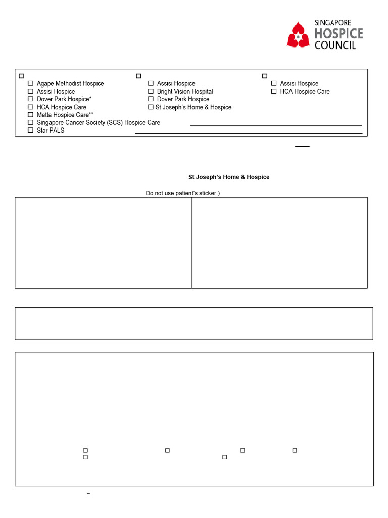 Hospice Care Referral Form | PDF | Hospice | Palliative Care