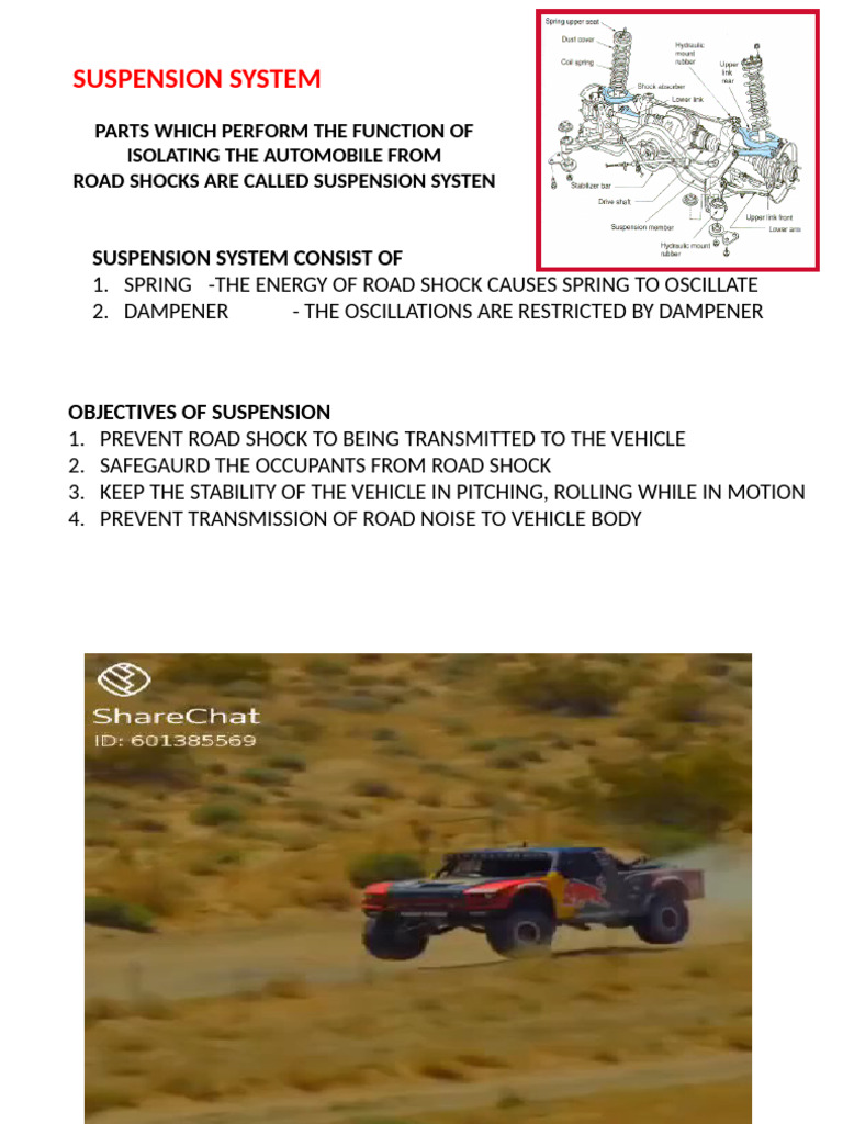 MODULE 2 - Suspension System | PDF | Vehicles | Mechanical Engineering
