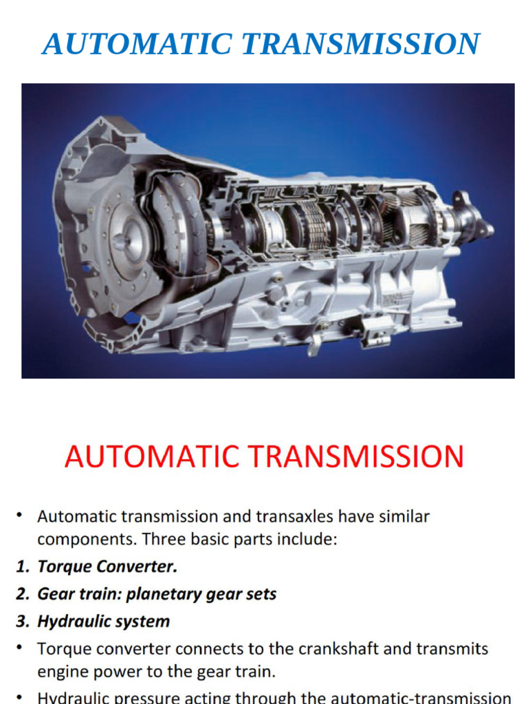 Understanding Automatic Transmissions | PDF