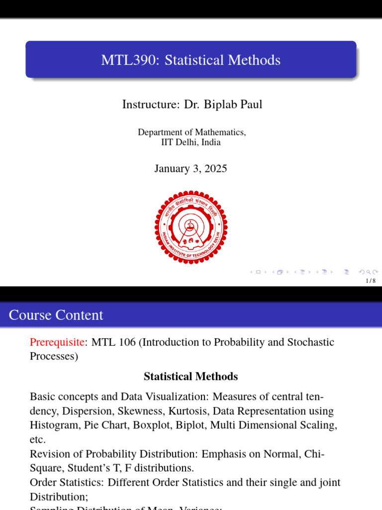 MTL390 | PDF | Statistics | Regression Analysis