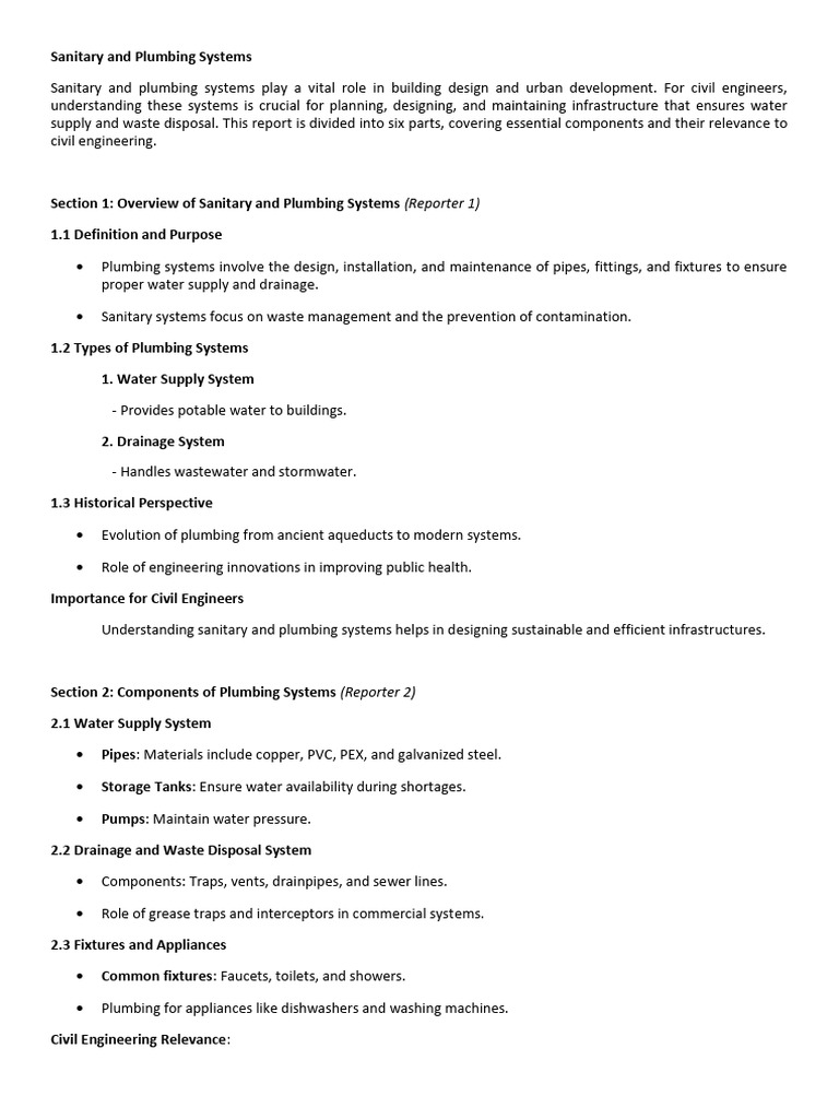 Sanitary Systems for Civil Engineers | PDF | Plumbing | Sewage Treatment