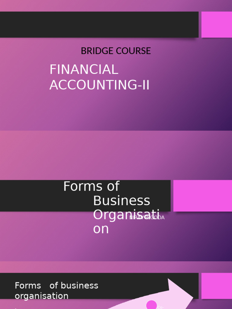 Bridge Course Fa - II-1 | PDF | Cooperative | Partnership