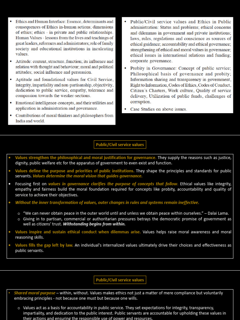 Core Values in Public Service Ethics | PDF | Justice | Crime & Violence