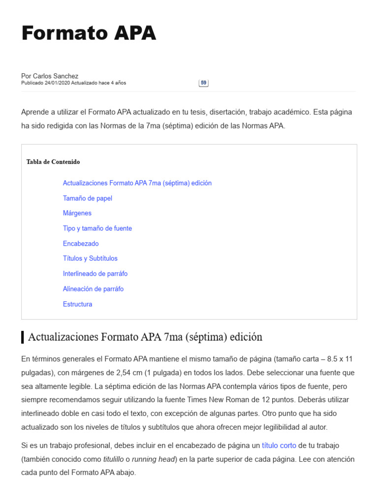 Normas APA Séptima Edición | PDF | Estilo apa