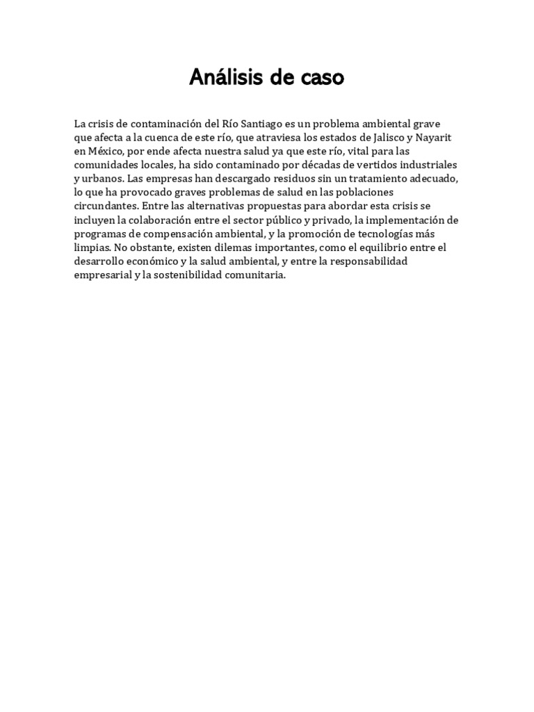 Análisis de Caso | PDF