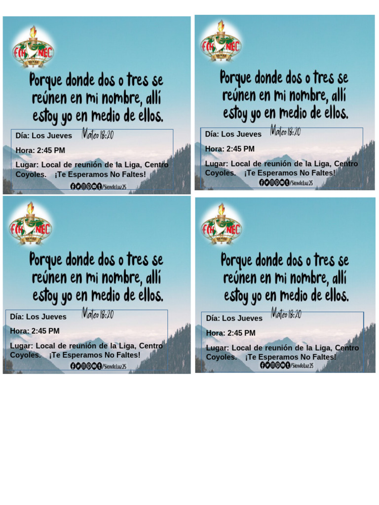 Tarjetas de FIHNEC | PDF