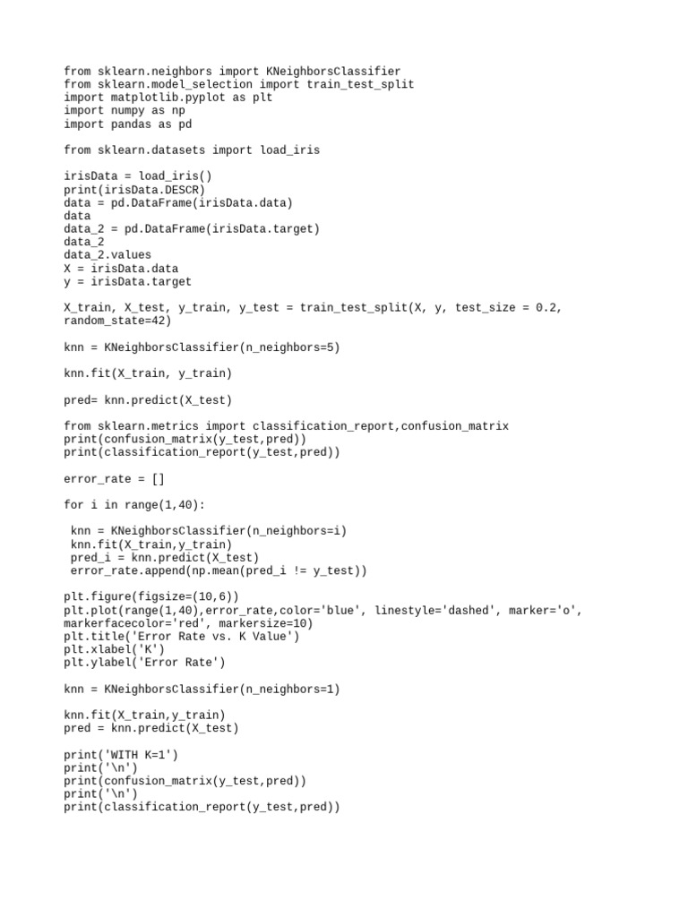 KNN Classifier | PDF