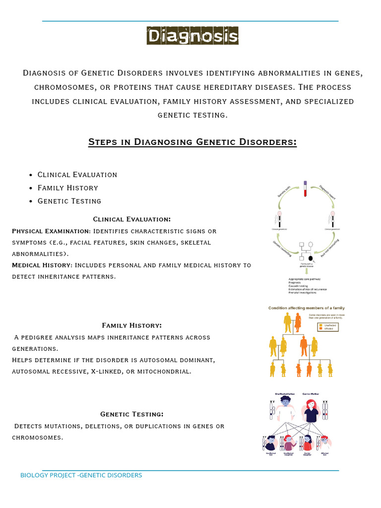 Diagnosing Genetic Disorders Explained | PDF