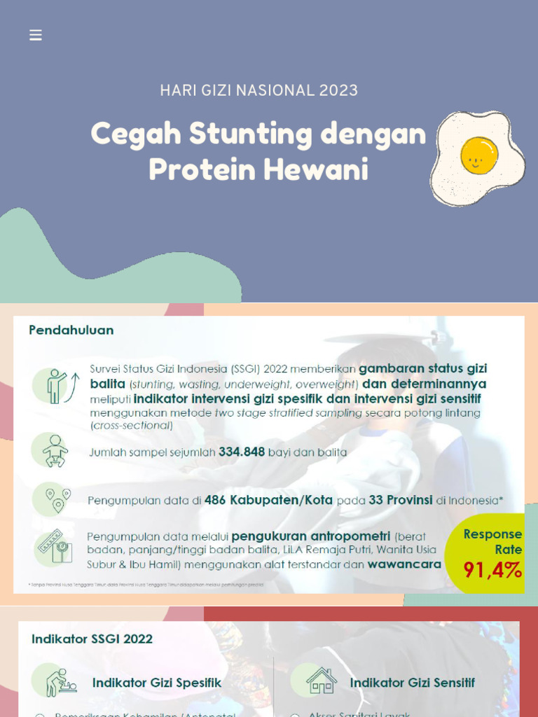 Stunting Dengan Protein Hewani | PDF