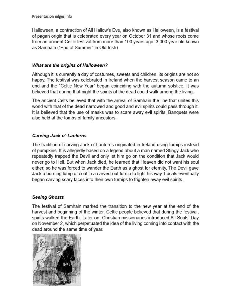 Origins and Traditions of Halloween | PDF | Halloween | Trick Or Treating