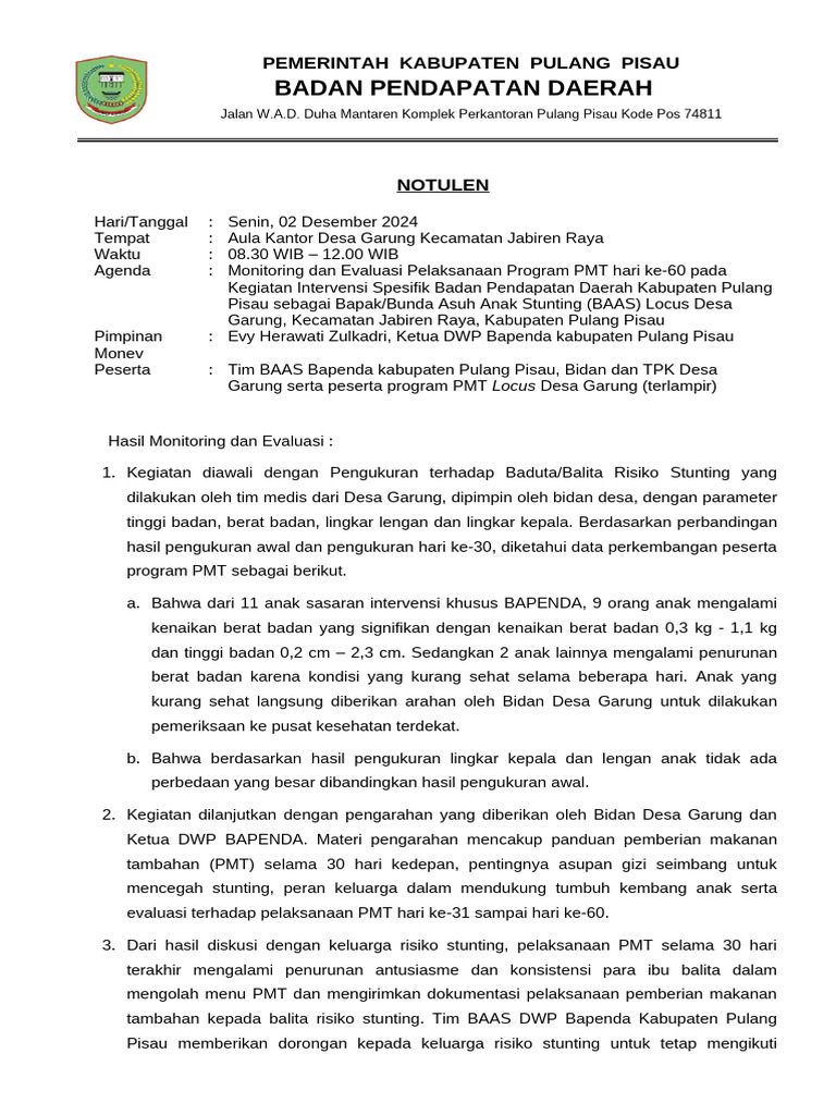 Notulen | PDF