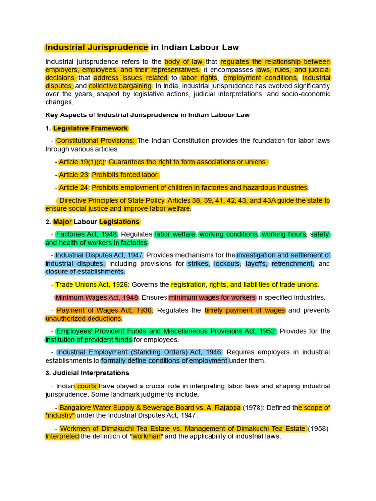 Labour Law | PDF | Cost Of Living | Labour Law