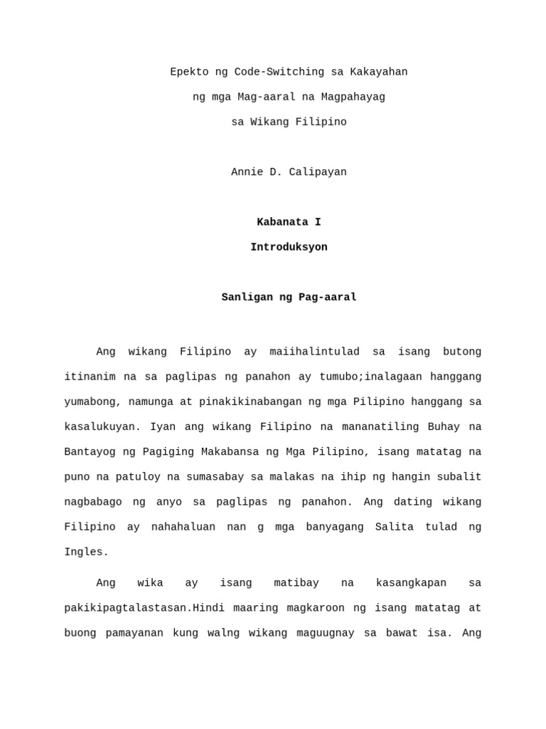 Calipayan Annie Kabanata 1 at 2 | PDF