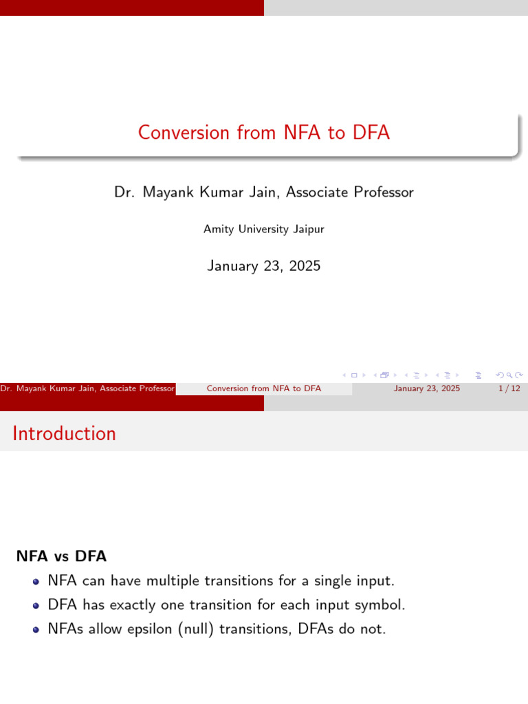 NFA to DFA | PDF | Conceptual Model | Computational Science