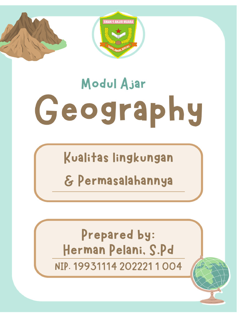 Modul Geografi Lingkungan & Kependudukan Kelas Xi - Herman Pelani | PDF