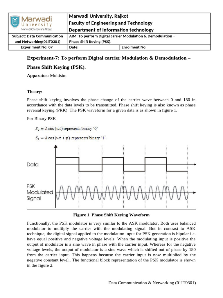 Experiment 7 | PDF | Modulation | Detector (Radio)