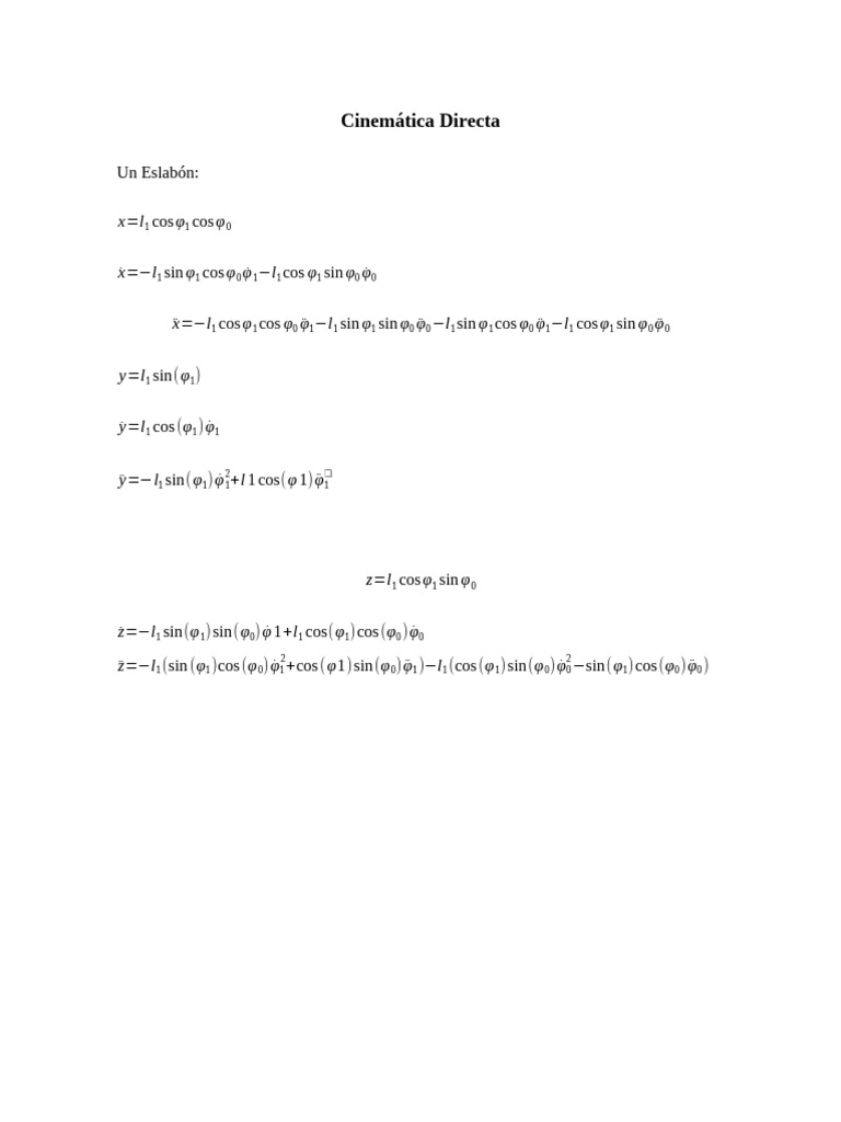 Cinematica Directa 123 | PDF