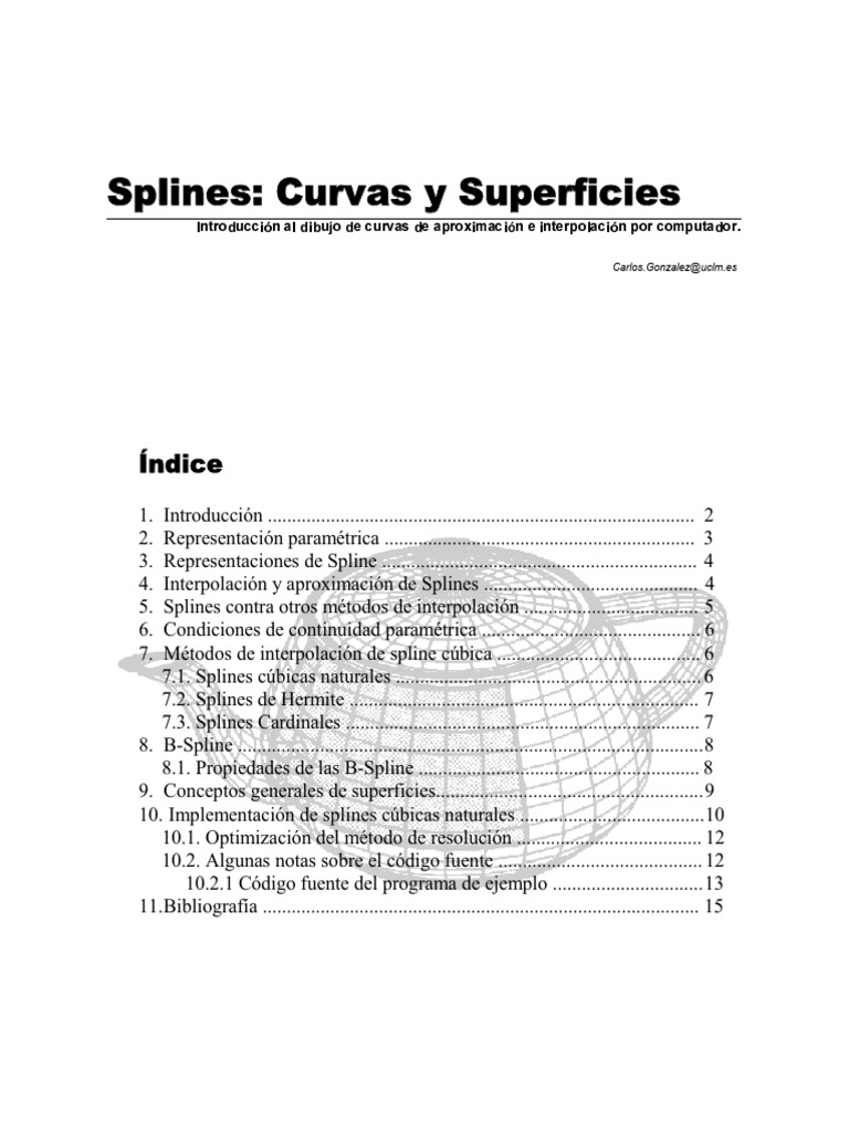 Splines | PDF