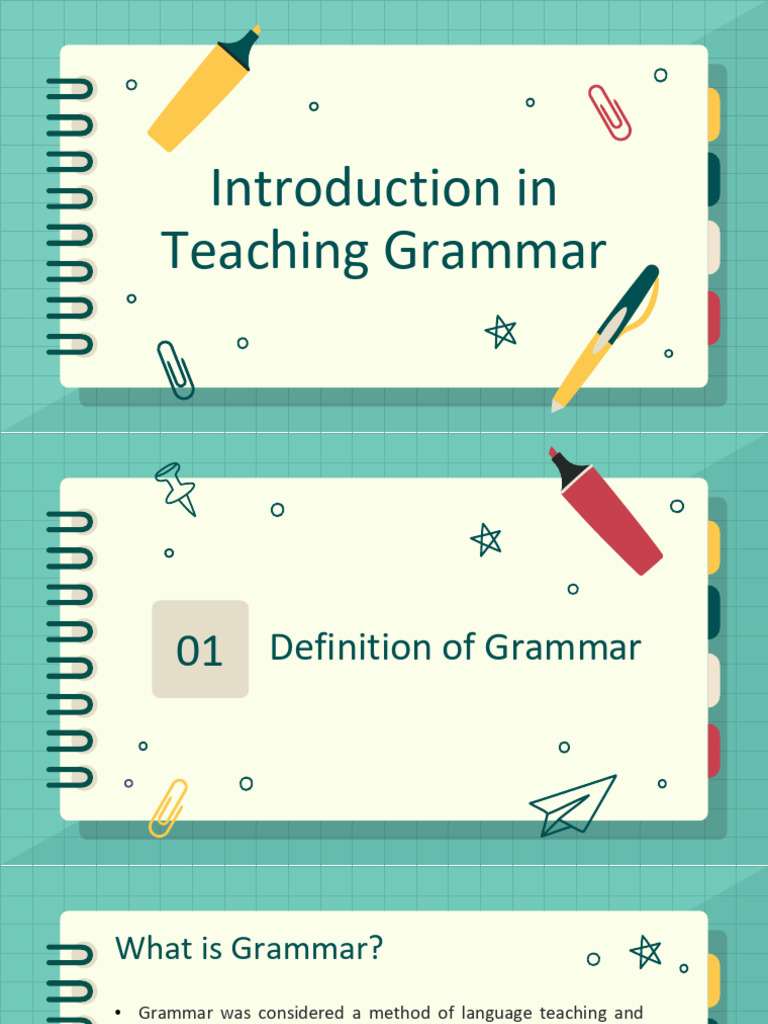 Introduction-in-Teaching-Grammar | PDF | Grammar | Linguistics