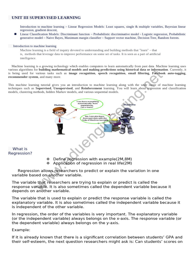 Cs3351 Aiml Unit 3 Notes Eduengg | PDF | Support Vector Machine ...
