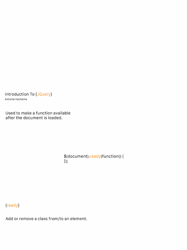 Introduction To JQuery | PDF