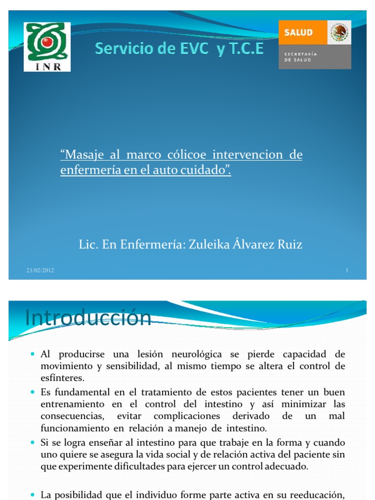 Masaje Al Marco Colico | PDF | Ciencia y matemáticas | Estilo de vida