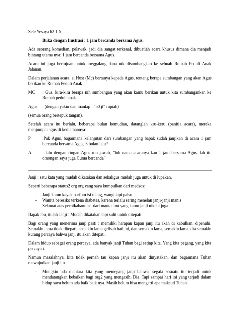 Sele Yesaya 62 | PDF