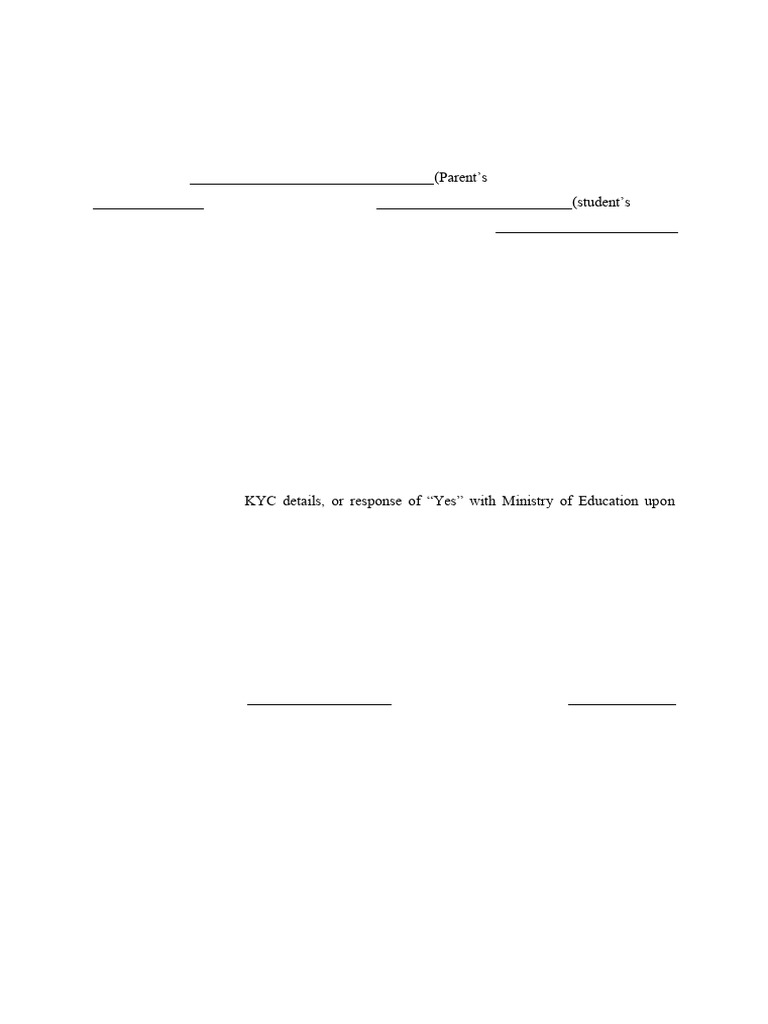 Parent Consent Form | PDF