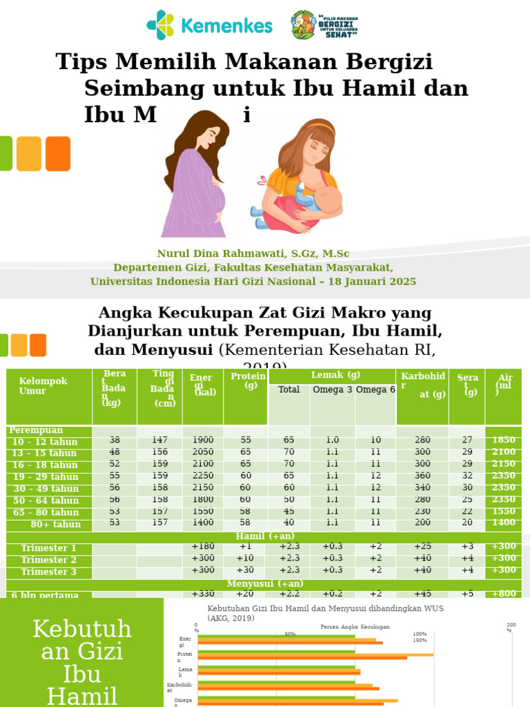 Gizi Seimbang Ibu Hamil dan Menyusui | PDF