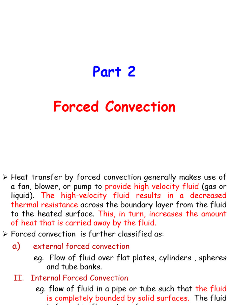 Chapter 6 On Forced Convection | PDF | Boundary Layer | Heat Transfer