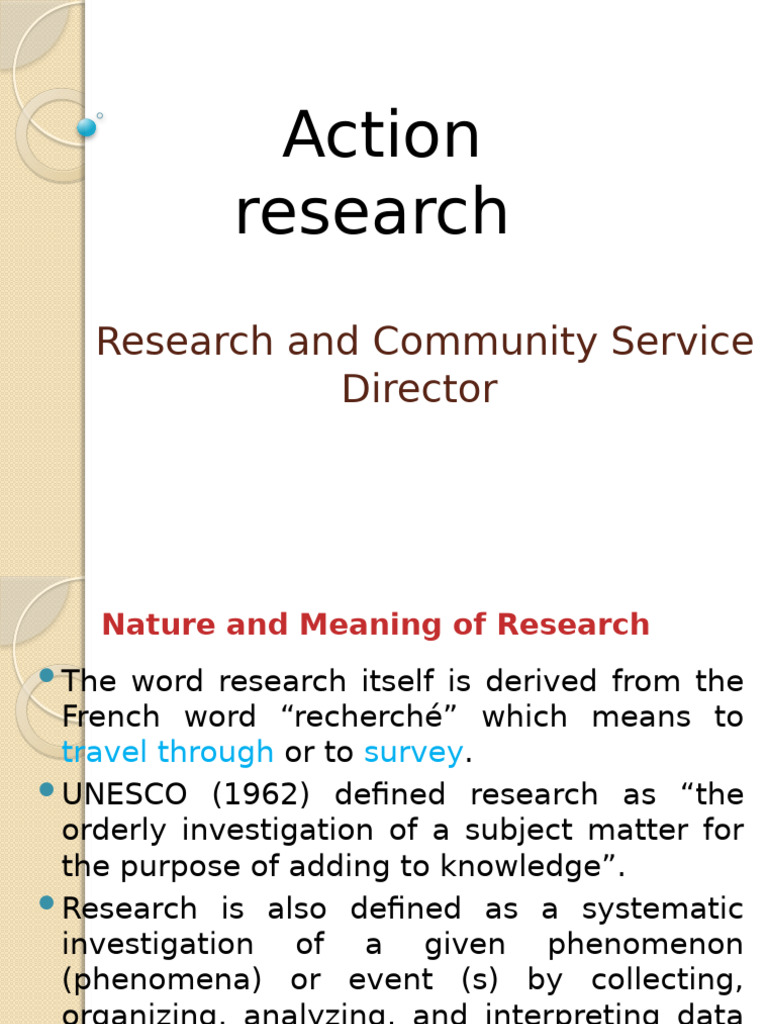 Action Research Process | PDF | Quantitative Research | Qualitative ...
