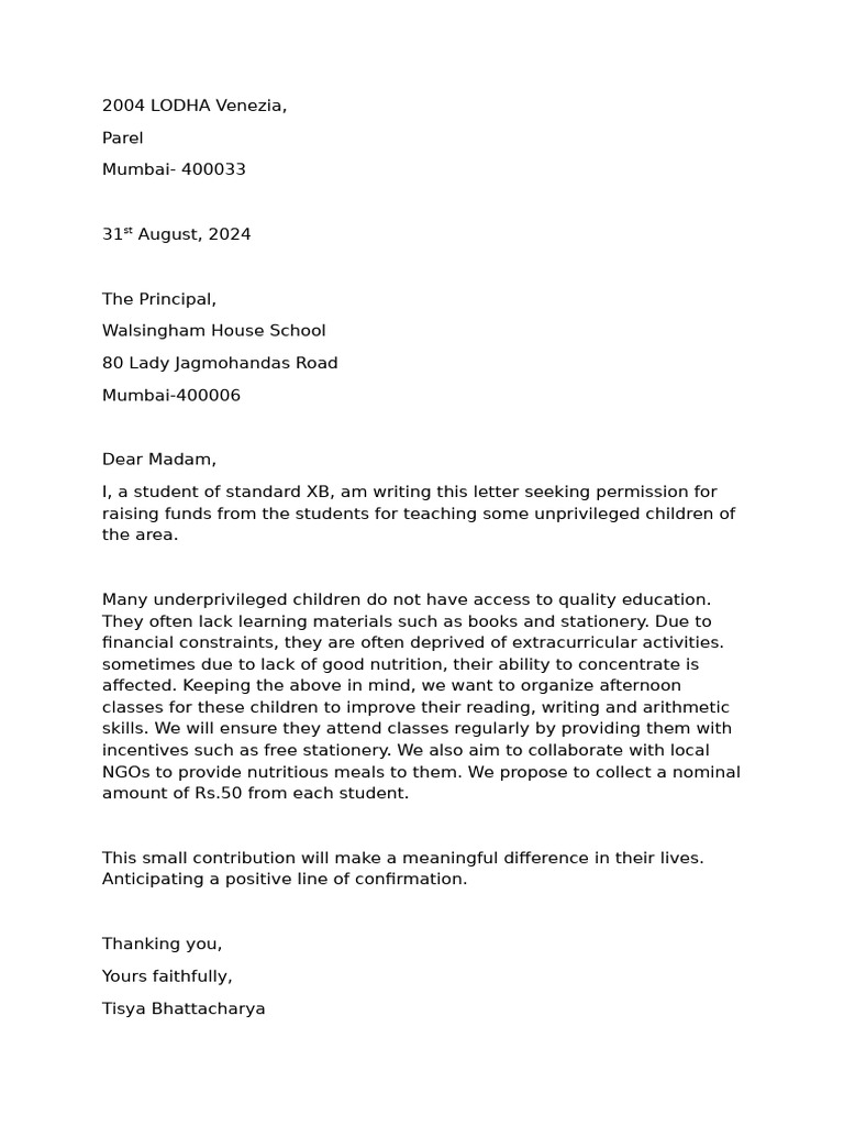 Letter and Notice Class 10 Icse | PDF