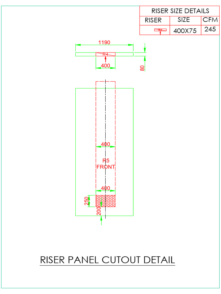 Proposed Raiser Panel Cutout | PDF