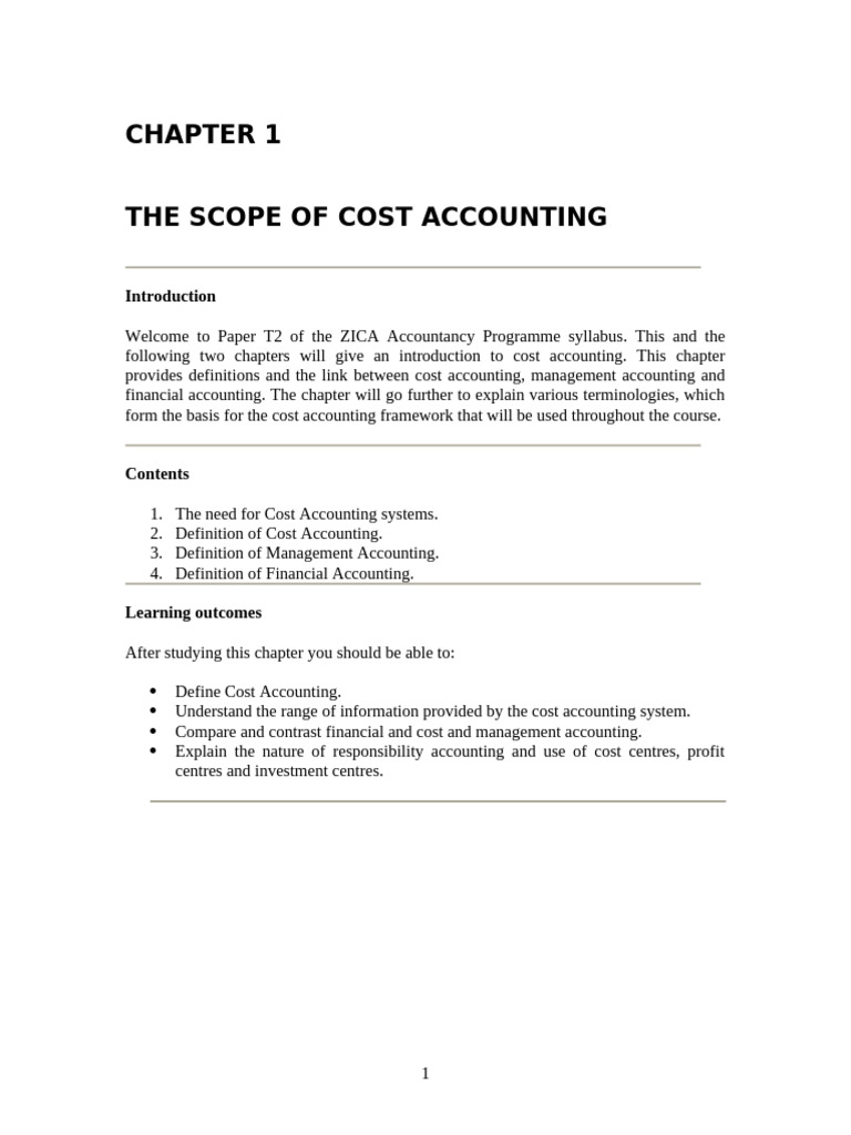 Cost Accounting Module 2024 | PDF | Financial Accounting | Expense
