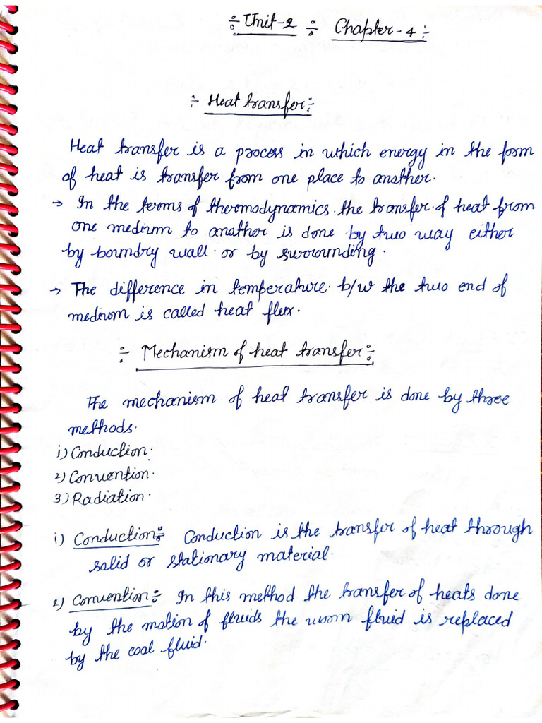 Unit 2 Engineering Heat Transfer 1 | PDF