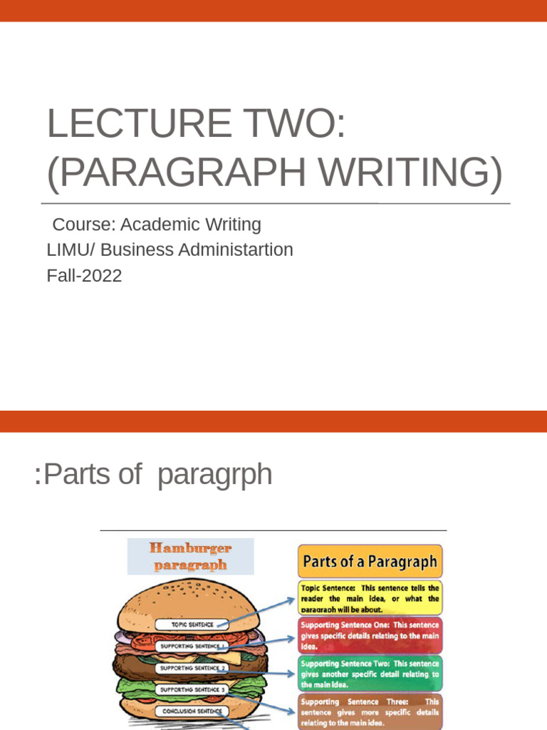 Academic Writing Lecture Two | PDF
