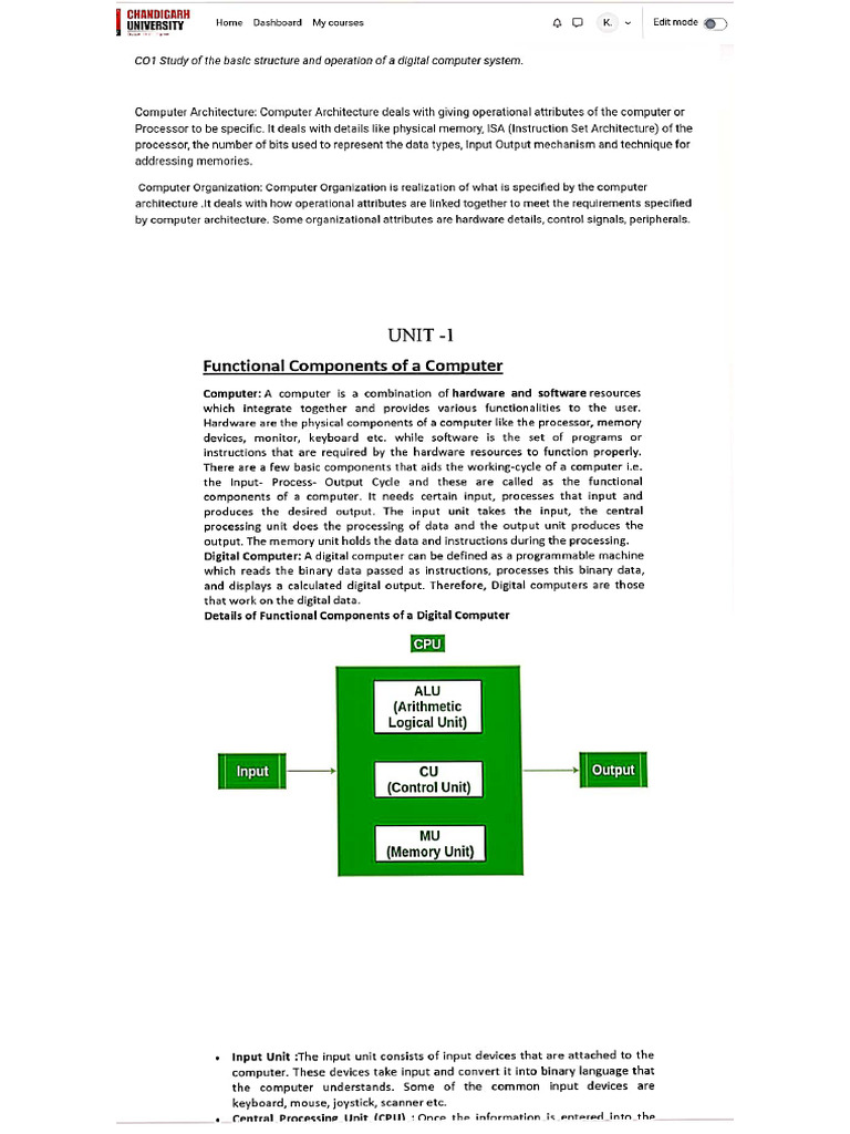 COMPUTER ORGANISATION AND ARCHITECTURE | PDF